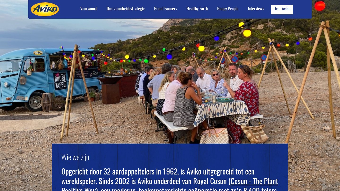 Over Aviko - Duurzaamheidsverslag 2022