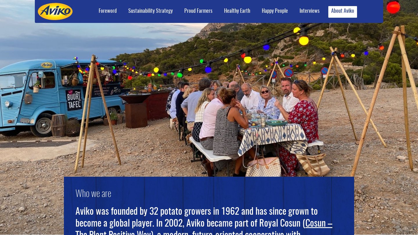 About Aviko - Sustainability Report 2022